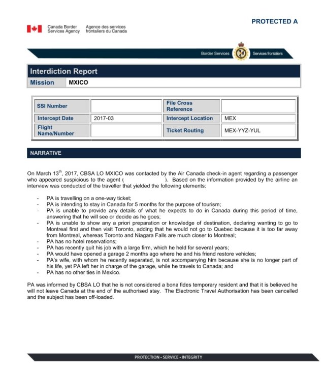 Tougher airport screening could be why refugees are crossing the border ...