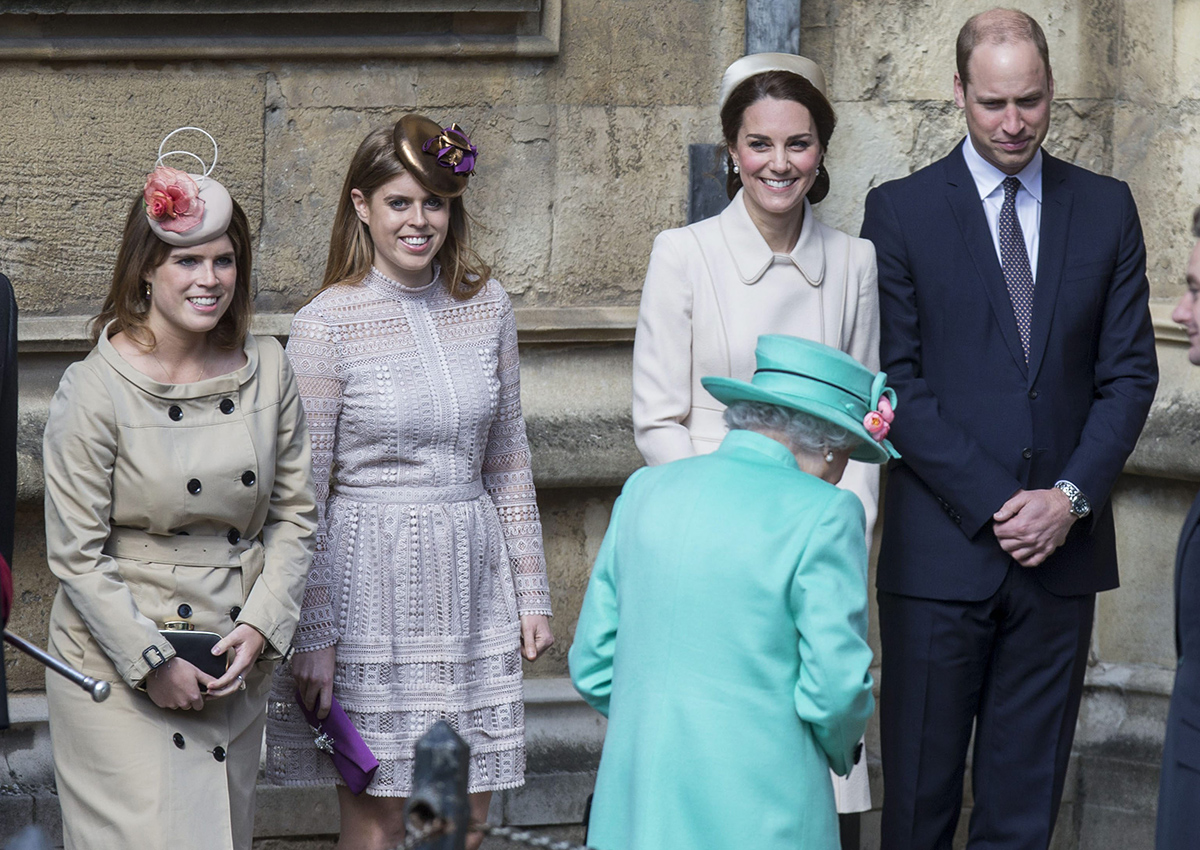 Prince William, Kate join Queen Elizabeth II for Easter service ...