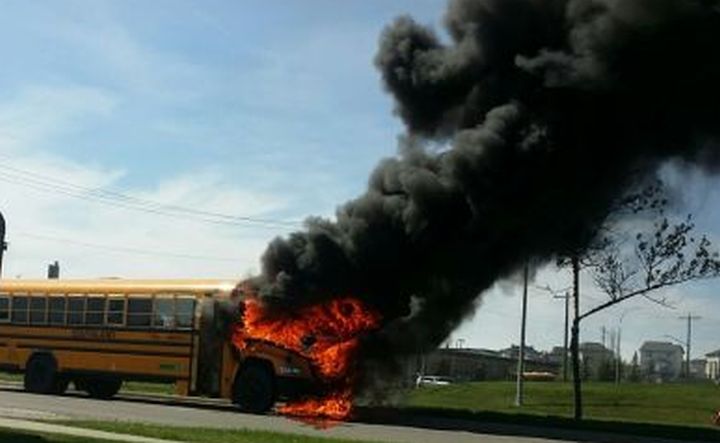 Dozens of children rescued after Calgary school bus catches fire ...