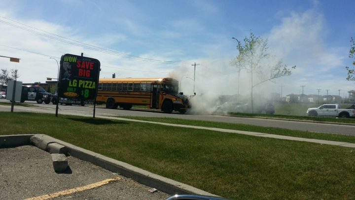 Dozens of children rescued after Calgary school bus catches fire ...