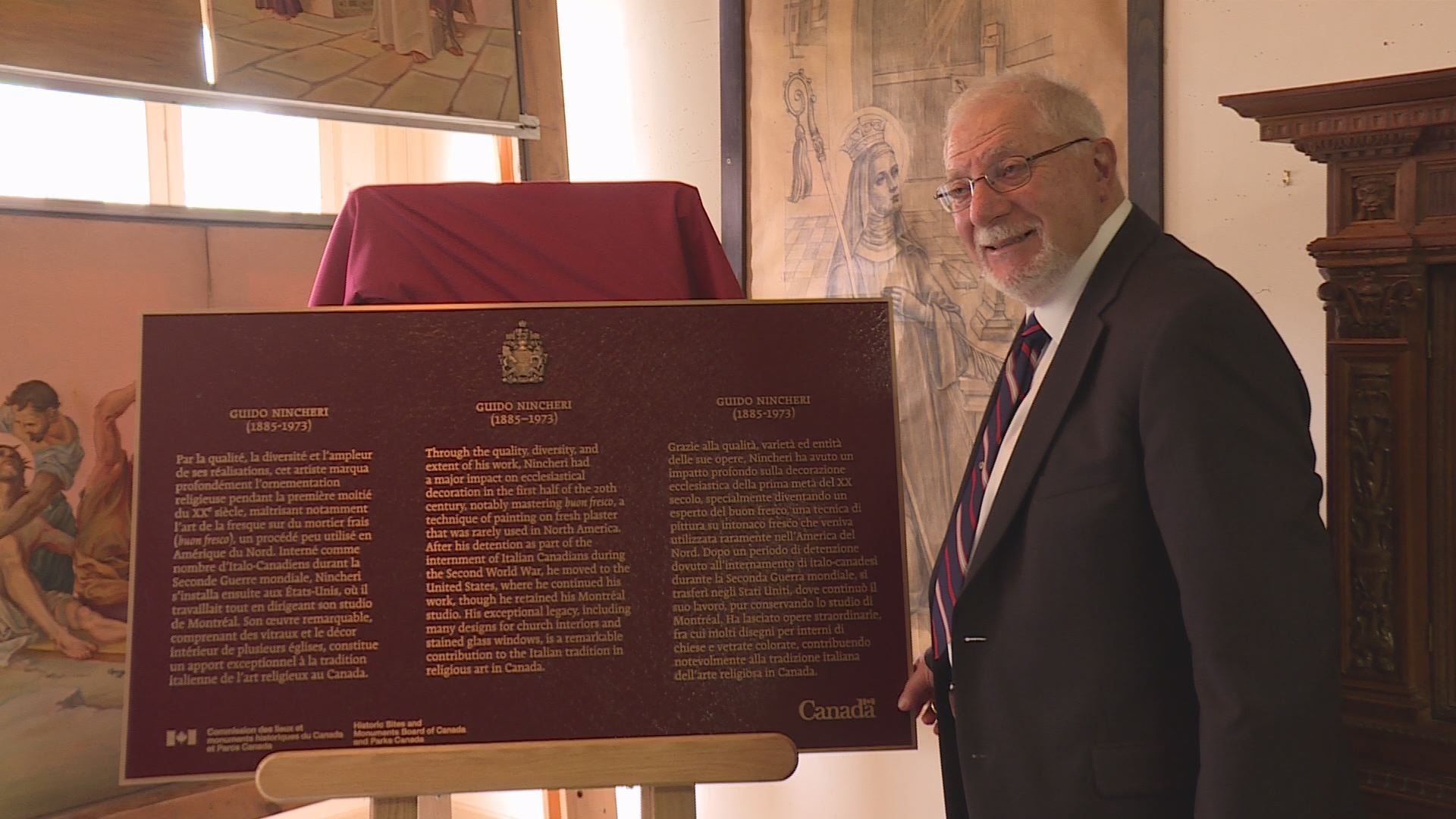 Italian-Canadian artist Guido Nincheri honoured in Montreal | Globalnews.ca