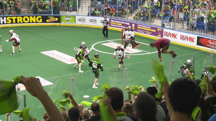Man climbs over glass at Saskatchewan Rush playoff game - Saskatoon ...
