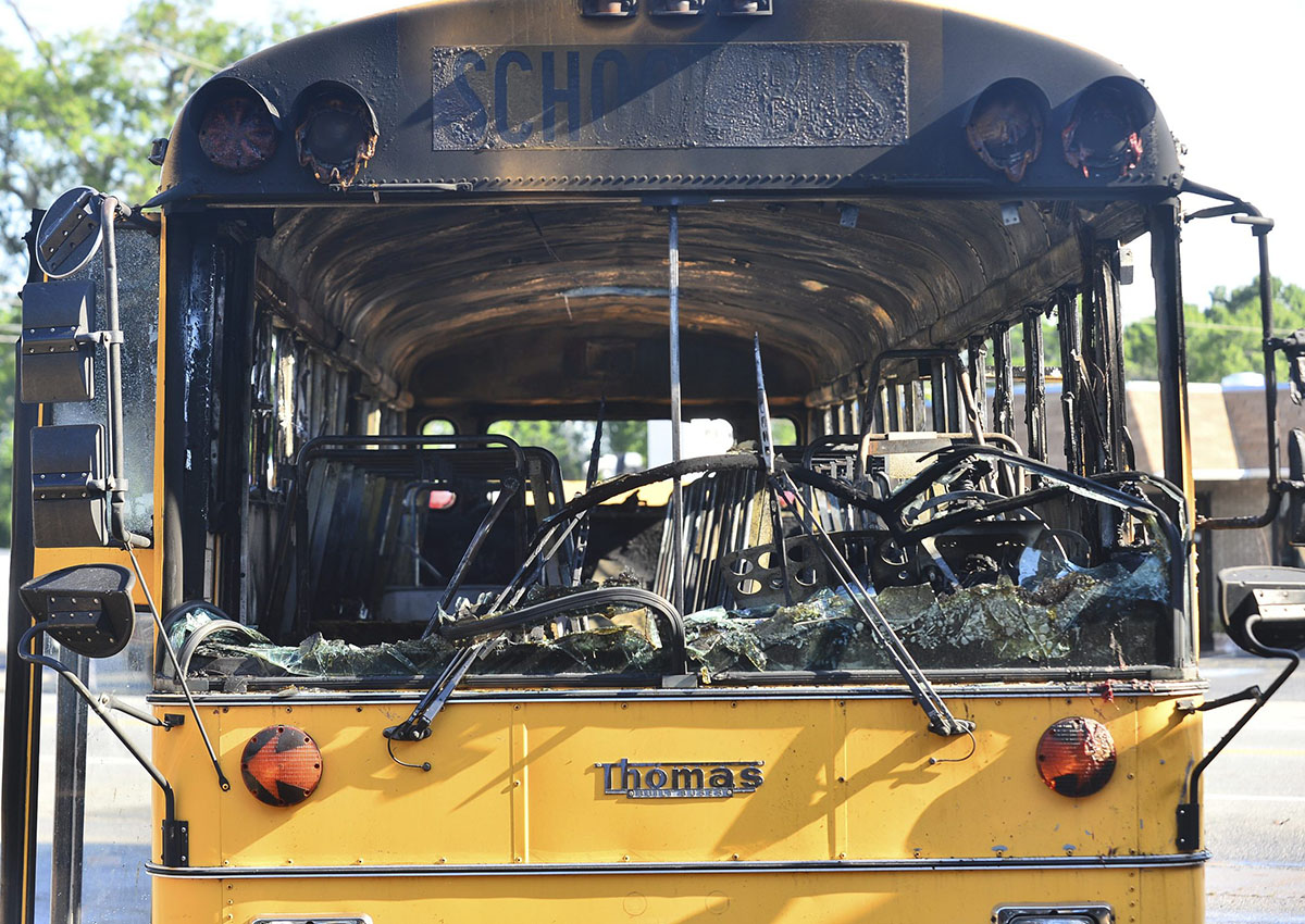 56 students escape South Carolina school bus blaze unhurt - National ...