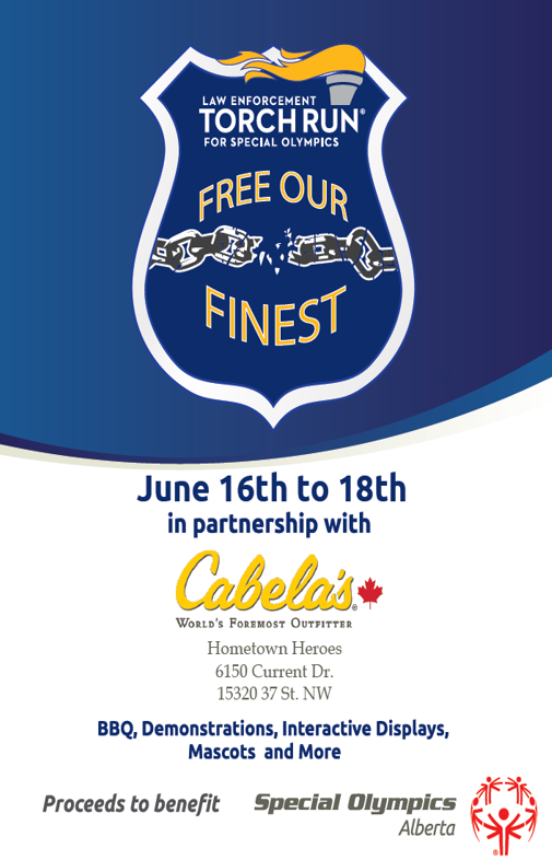 Free Our Finest: Alberta Law Enforcement Torch Run in Support of Special Olympics Alberta ...