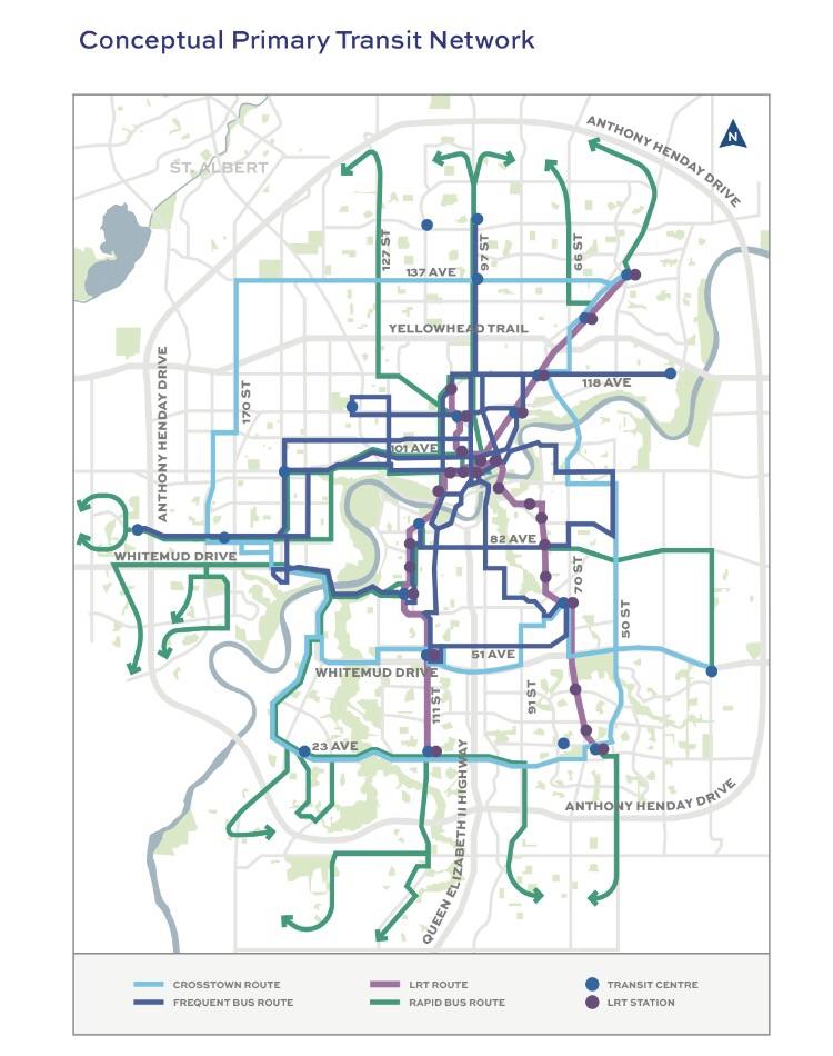 Edmonton transit strategy outlines drastic shift in service, aligns ...