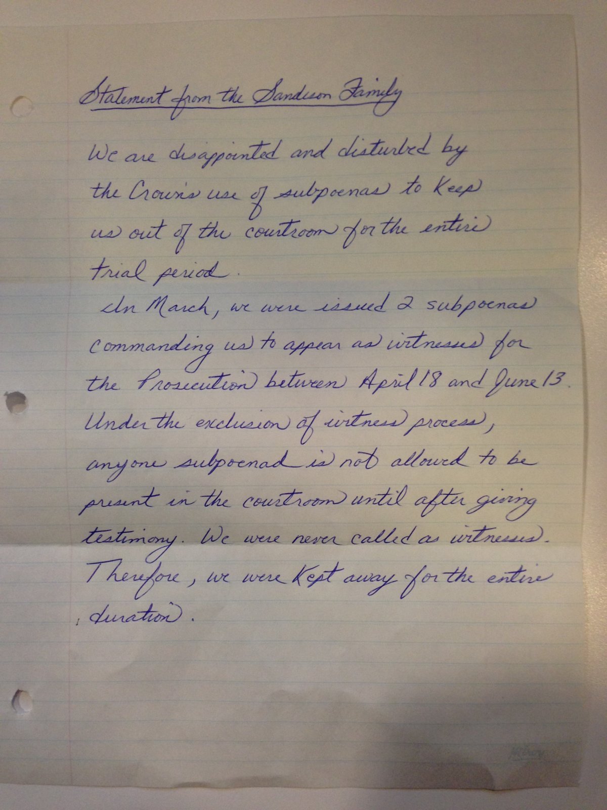 William Sandeson planned Taylor Samson’s murder, money was motive ...