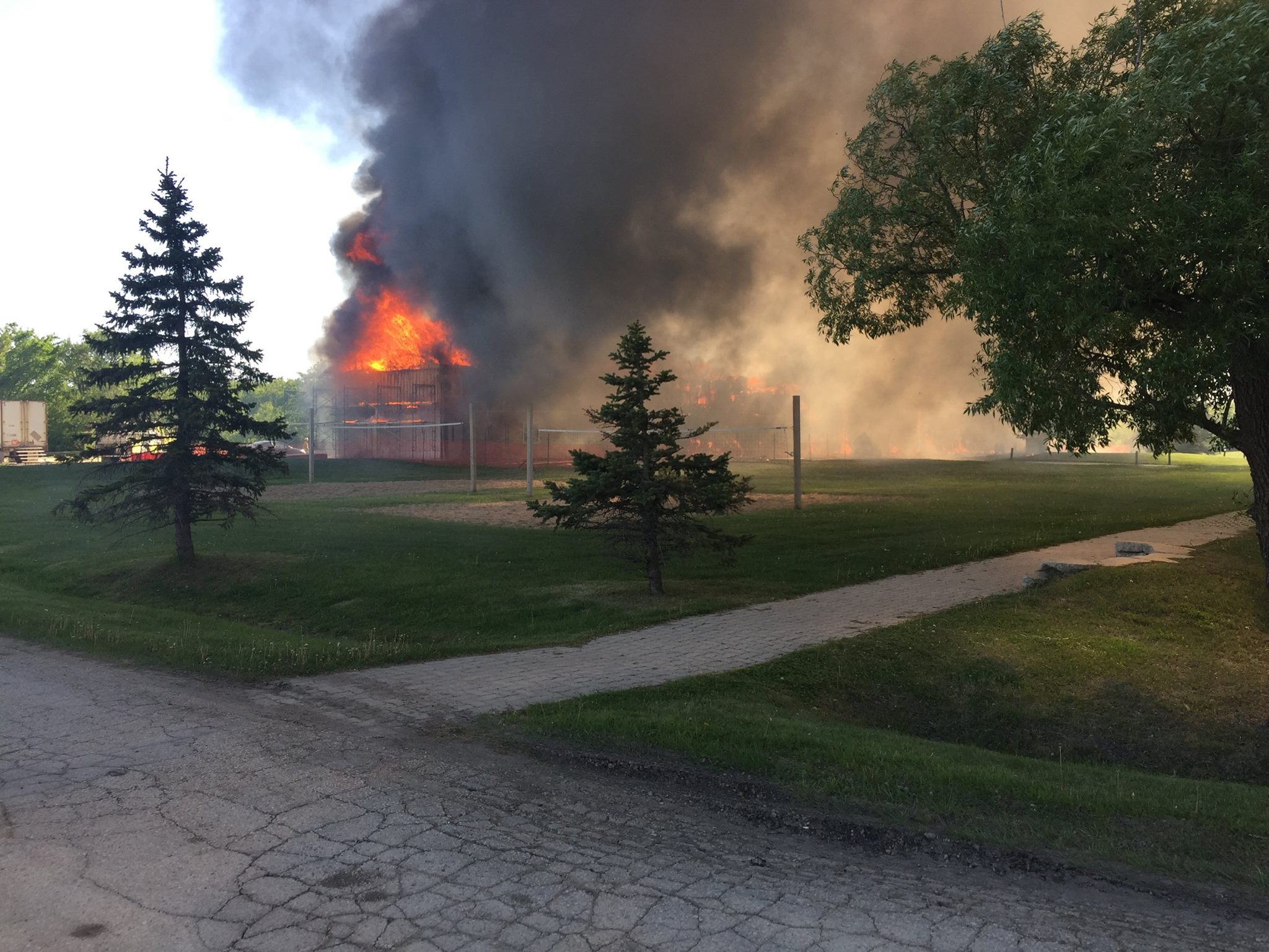Providence University College dormitory destroyed after fire - Winnipeg ...