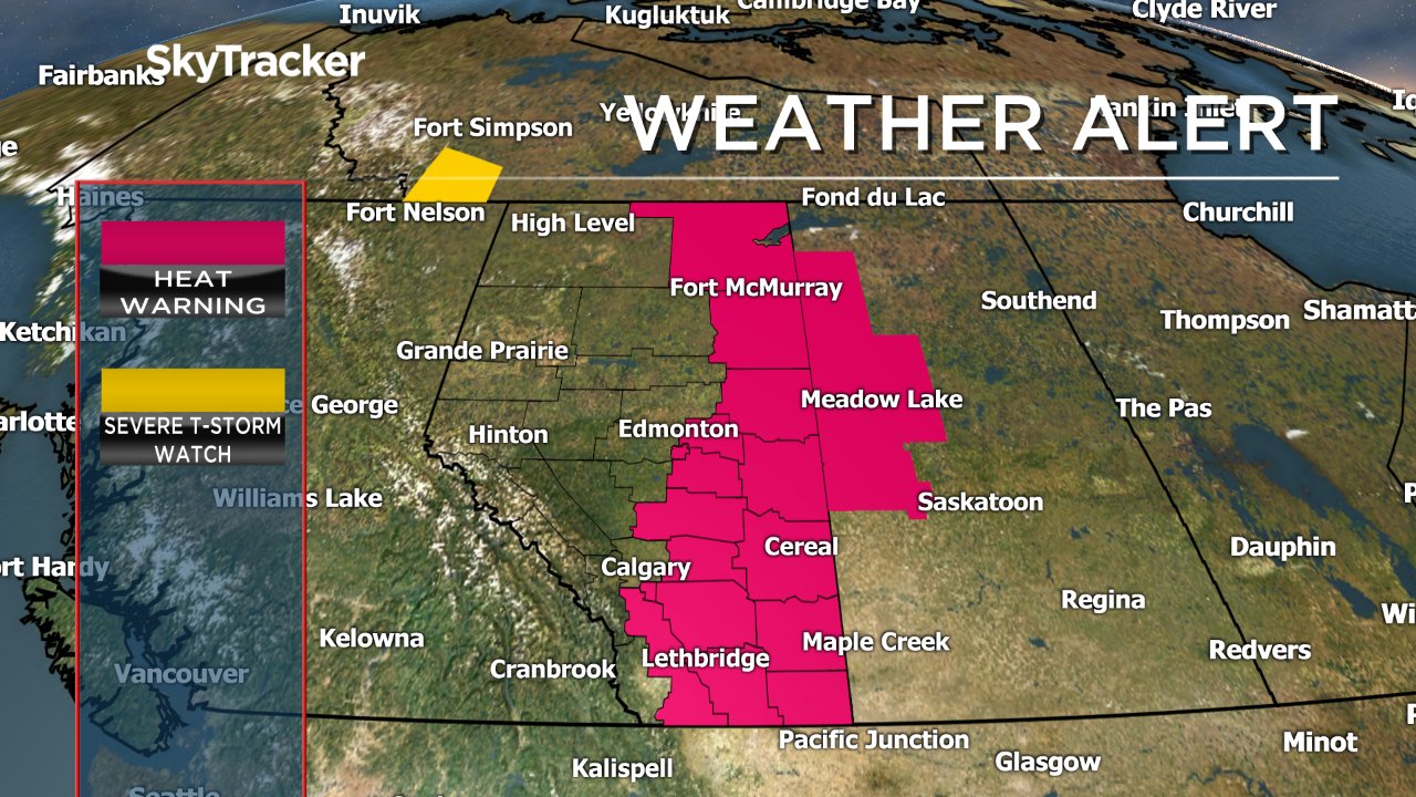 Heat warning for Alberta updated to include Edmonton area | Globalnews.ca