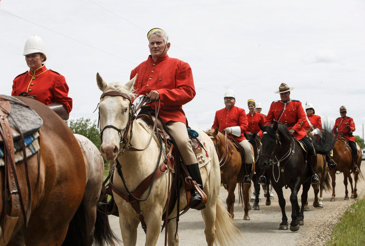 RCMP celebrate Canada 150 with historic trail ride near Edmonton ...