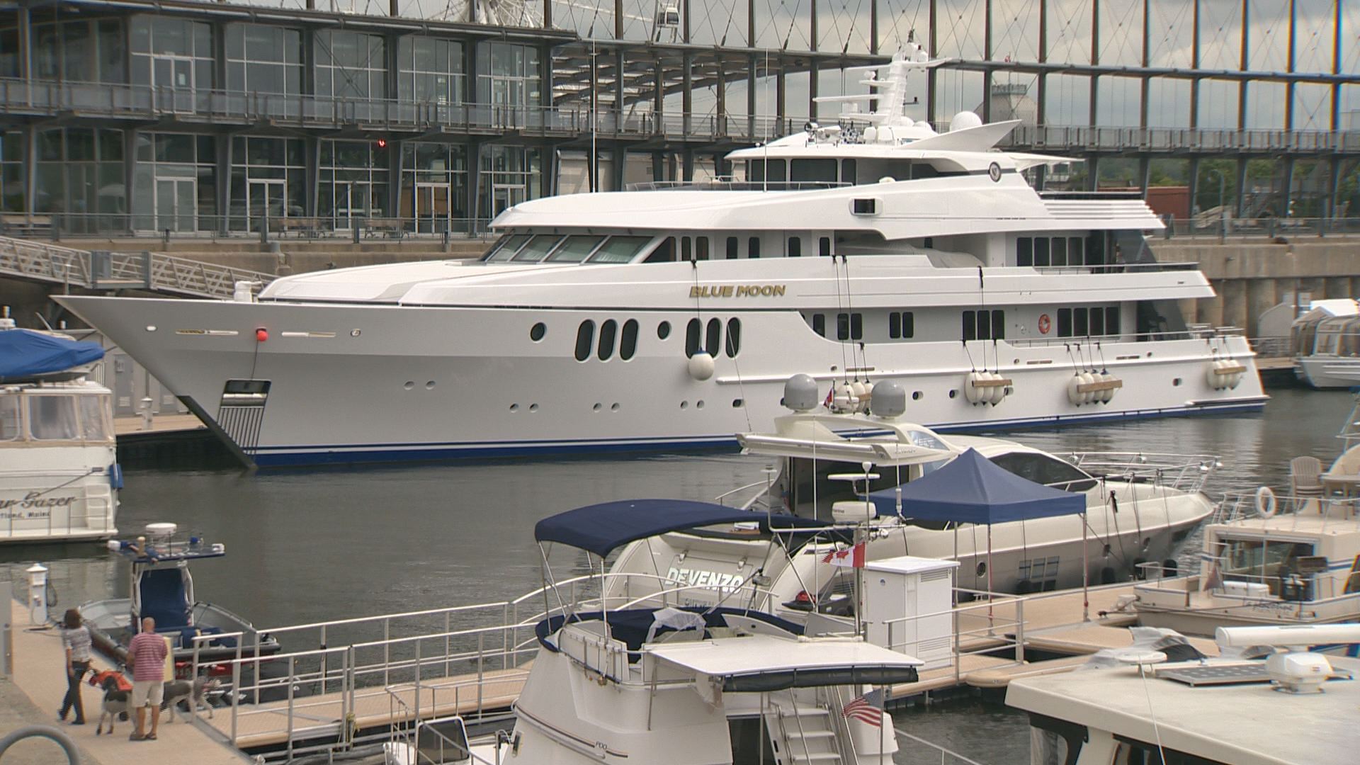 Blue Moon yacht turning heads at Montreal Old Port - Montreal ...