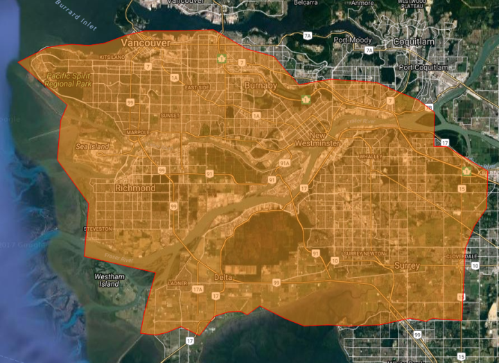 B.C. wildfire map: if the fires burned Canadian cities, they might look ...