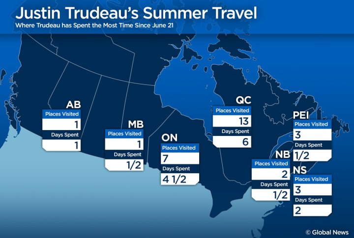 Why has Justin Trudeau’s summer travel focused on Quebec and Ontario ...
