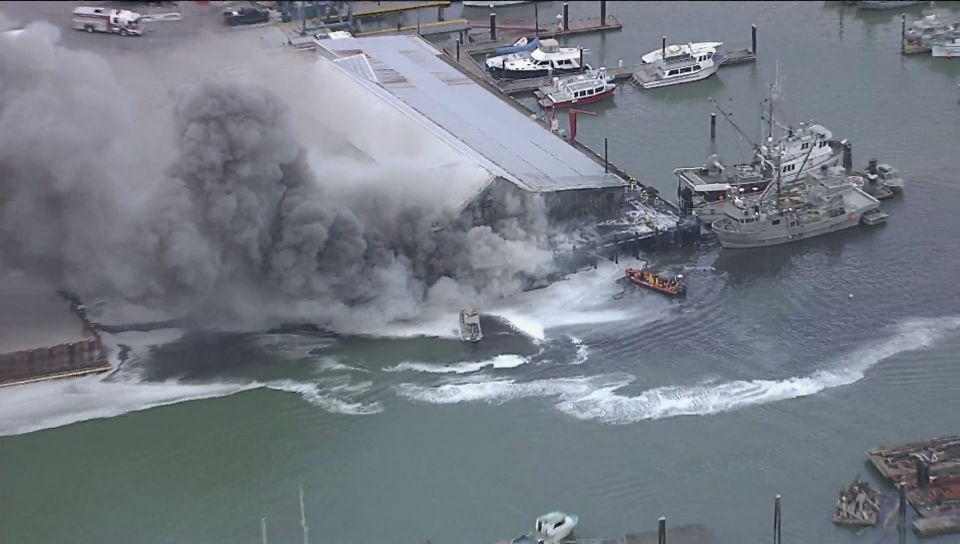 Two-alarm fire at Steveston docks - BC | Globalnews.ca