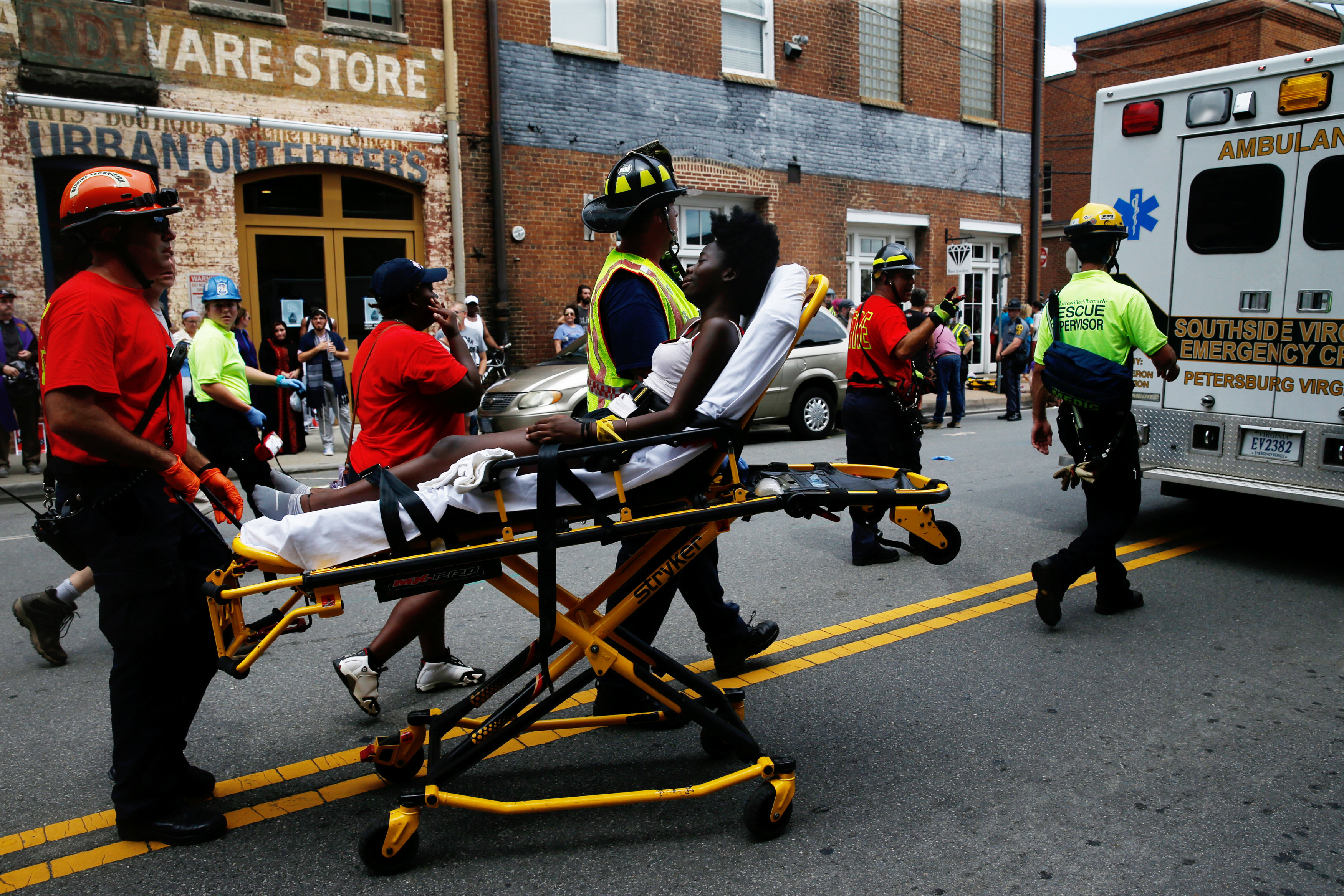 Car plows through protesters at Charlottesville white nationalist rally ...