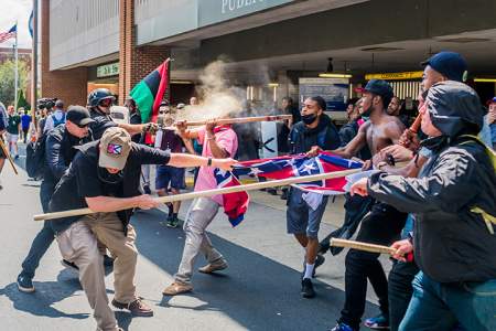 PHOTOS: White nationalists clash with anti-racism activists following ...