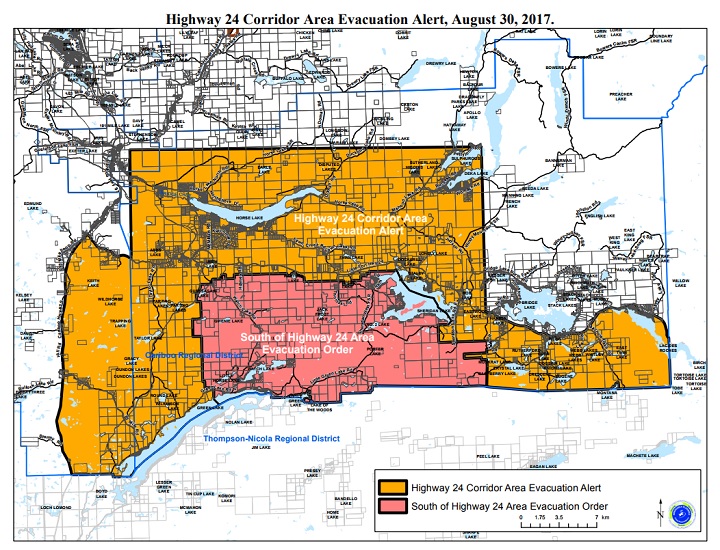 B.C. wildfire: Evacuation order and alert issued as Elephant Hill ...