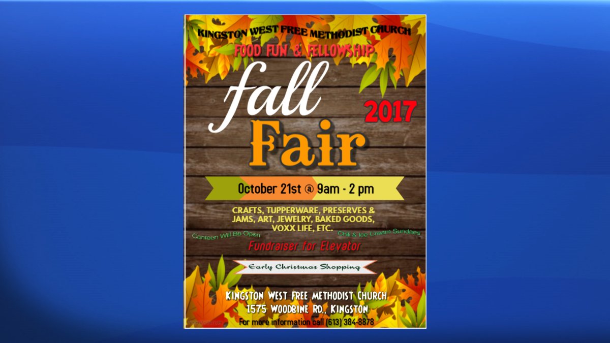 Kingston West Free Methodist Church Fall Fair 2017 - GlobalNews Events