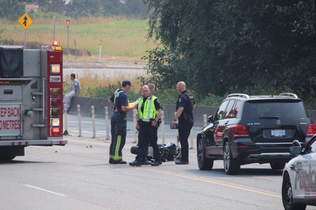 Fatal motorcycle crash in Delta leads to partial closure of Nordel Way ...