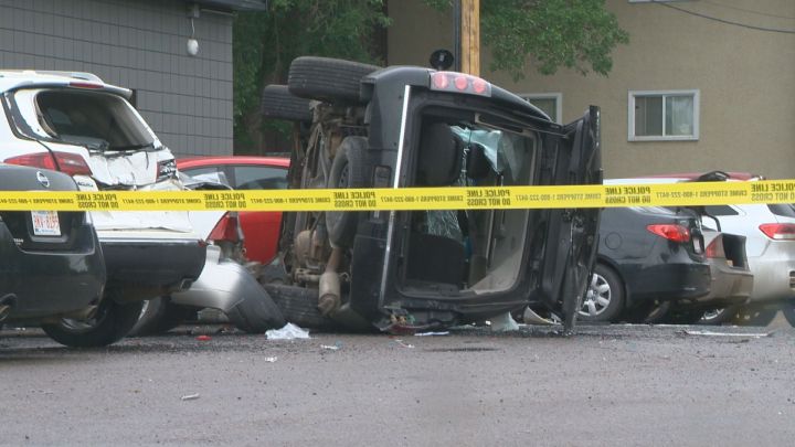 Shocking video shows man clipped by SUV flying through the air in ...