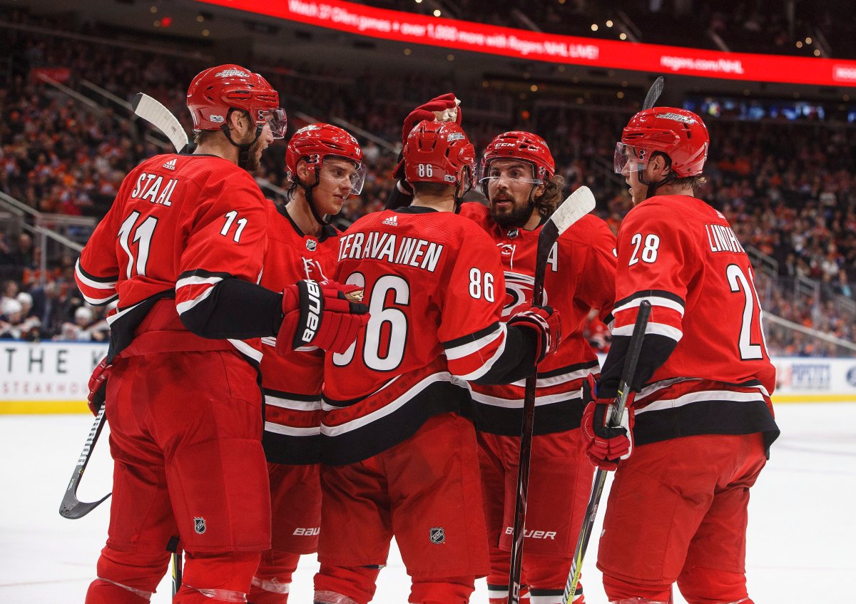 Carolina Hurricanes rock Edmonton Oilers 6-2 at Rogers Place - Edmonton ...