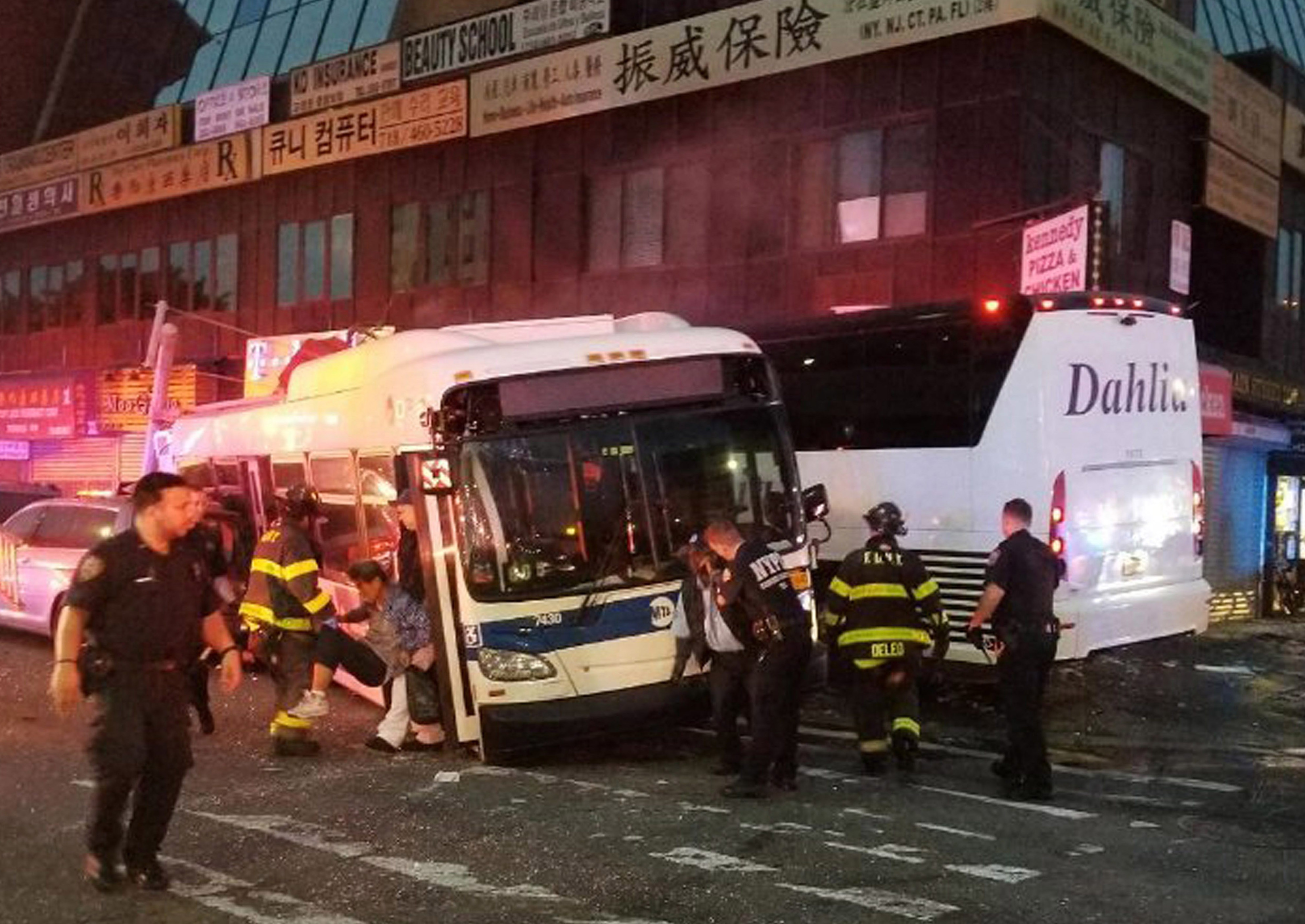 Charter bus slams into New York City bus, leaving 3 dead and 16 injured ...