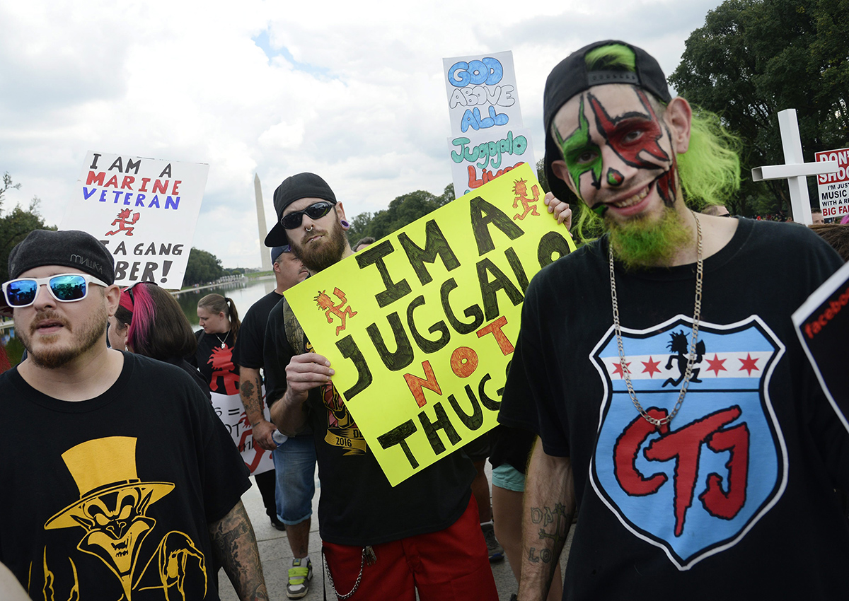 Juggalos gather in Washington to protest against FBI - National ...