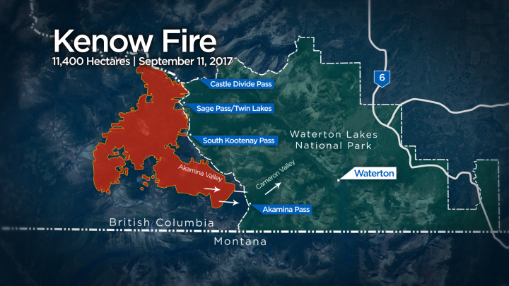 Waterton wildfire enters Cardston County, prompts several local states ...