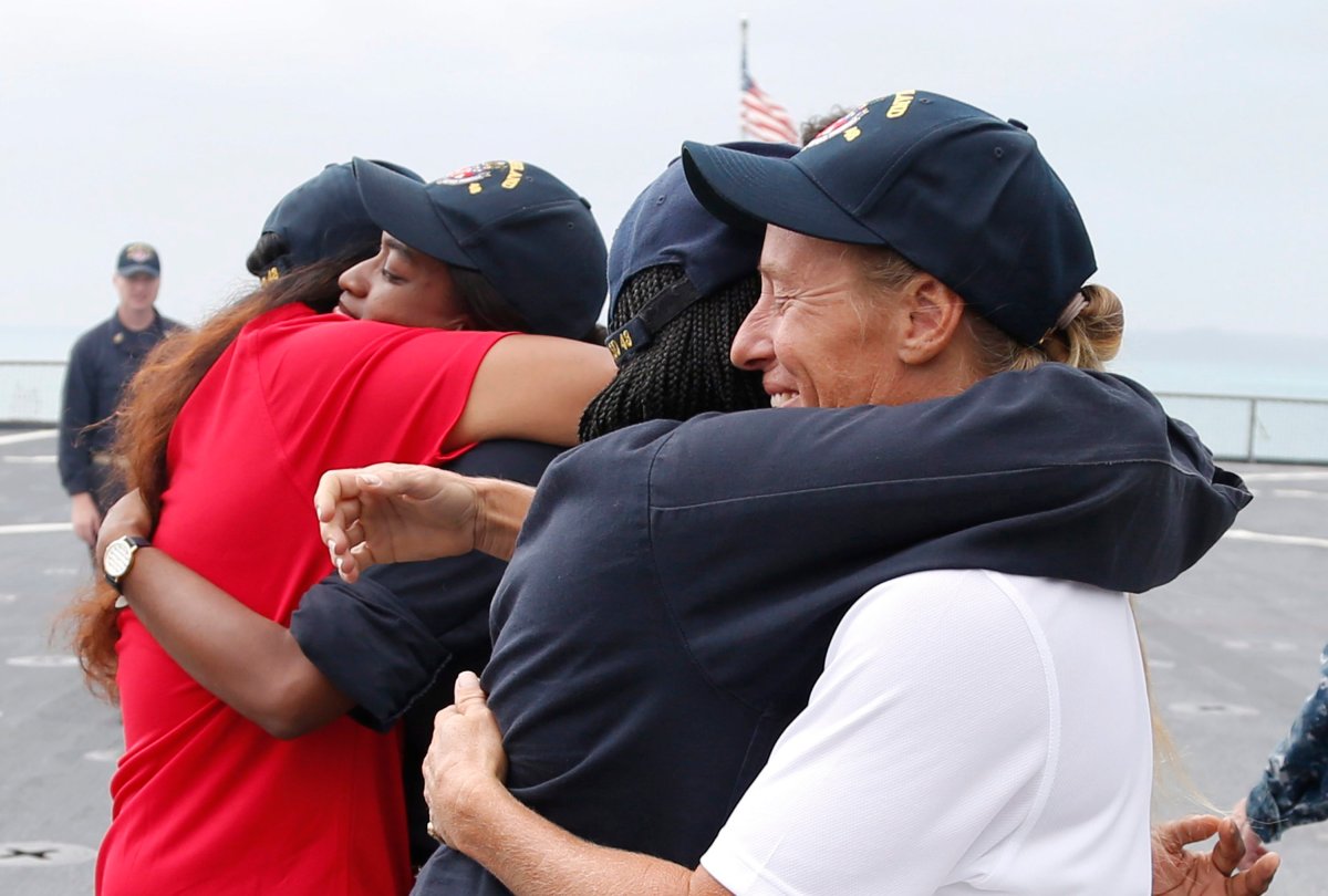 Women rescued after 5 months lost at sea finally set foot on ground ...