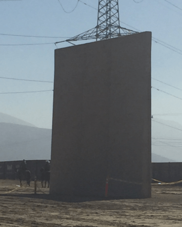 PHOTOS: Prototypes of Donald Trump’s border wall are now up - National ...