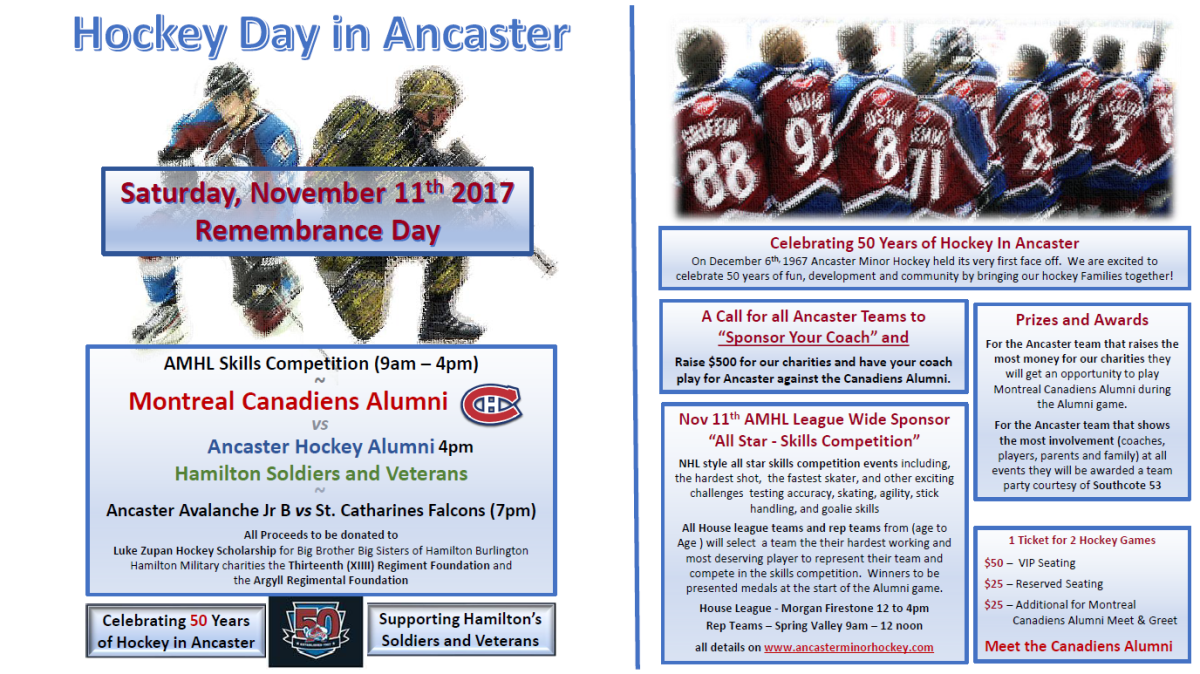 Hockey Day in Ancaster - GlobalNews Events