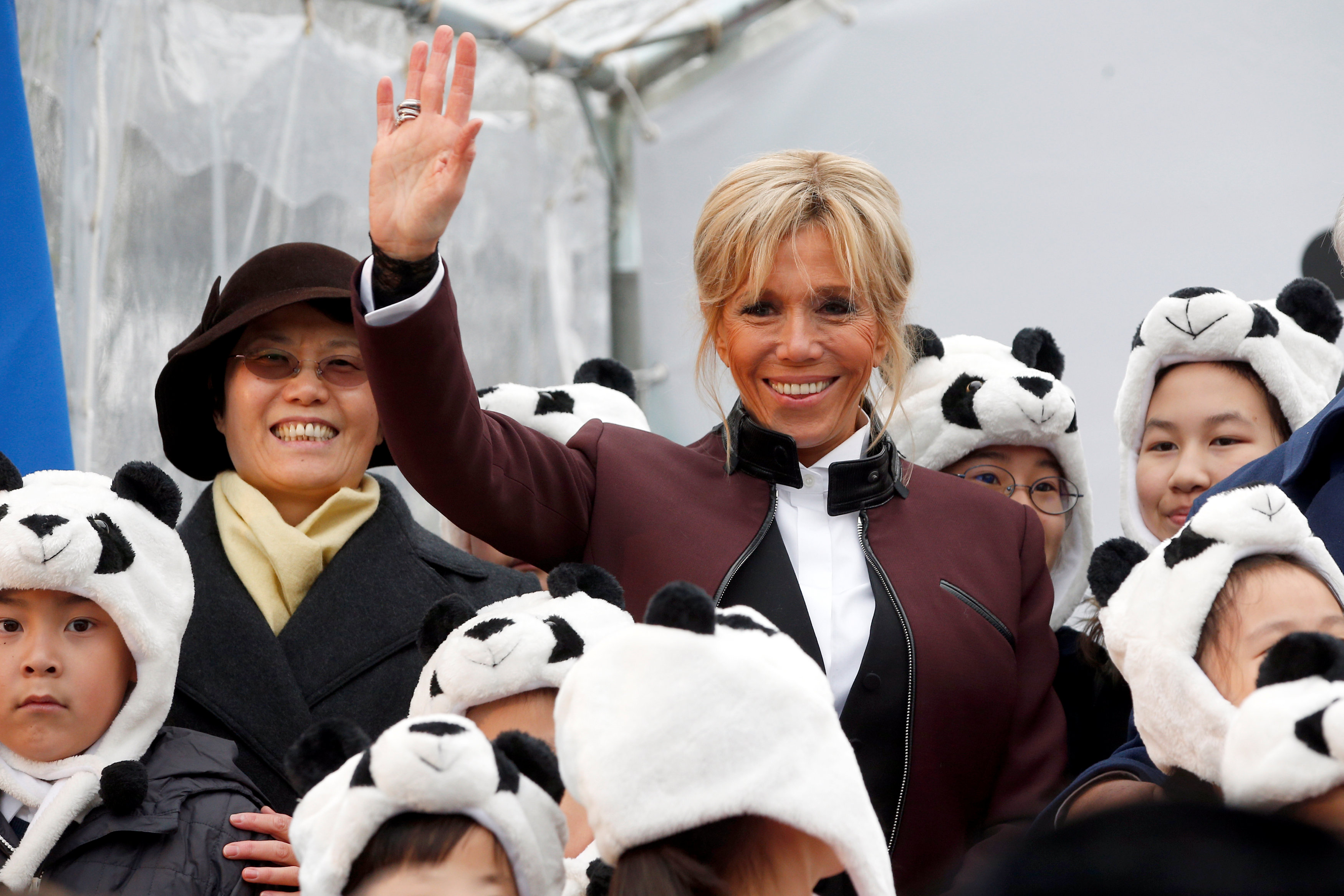 Baby panda lunges, barks at French first lady at naming ceremony ...