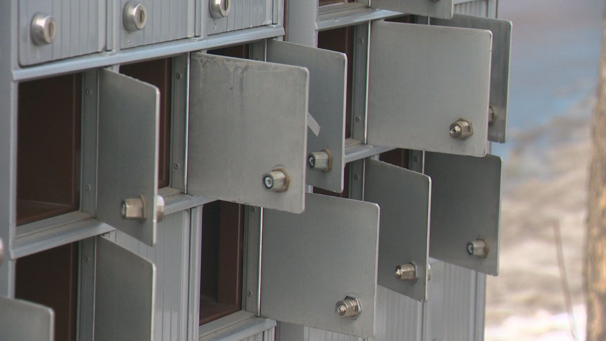 Block of mailboxes in south Edmonton busted open - Edmonton | Globalnews.ca