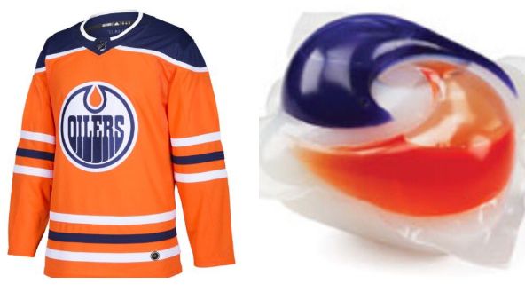 Photo compares Oilers jerseys to Tide Pods: ‘hard to digest without ...