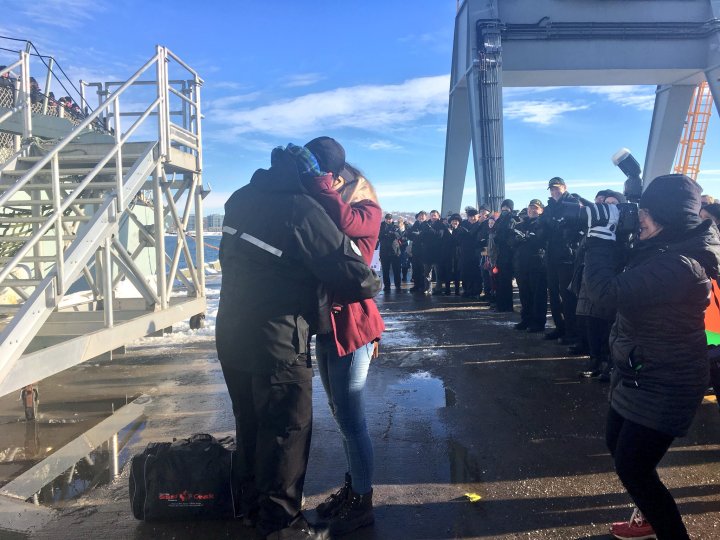 HMCS Charlottetown pulls into port after six-month overseas deployment ...