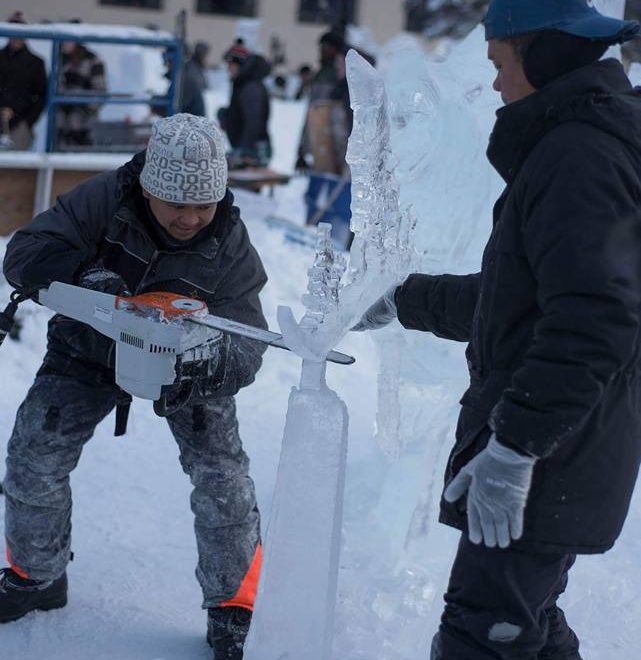 Talented ice-carving brothers competing in Edmonton’s Ice on Whyte ...