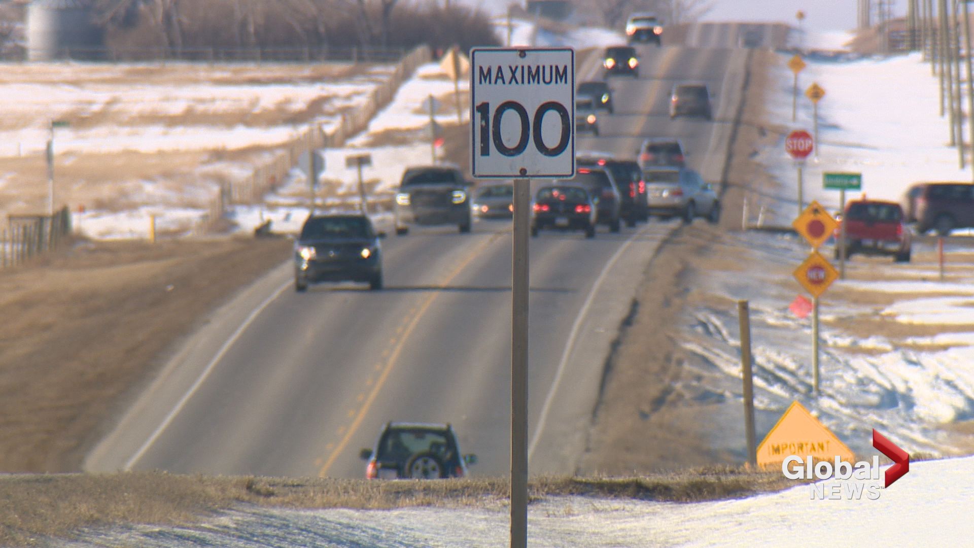 Motorists raise concerns about new stop sign at rural Alberta ...