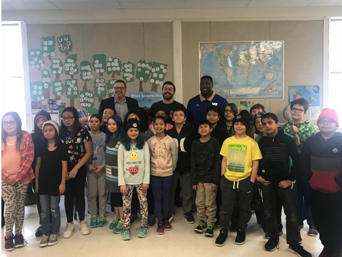 Global News and the Blue Bombers team up for I Love to Read month ...