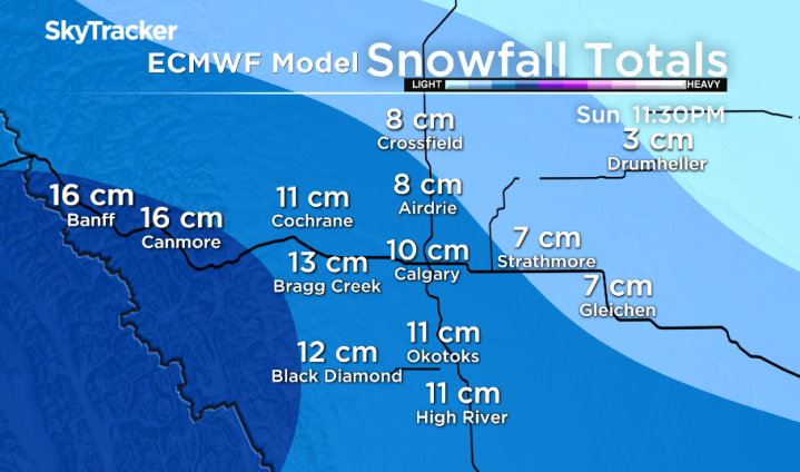 Heavy snow will blanket parts of Alberta this weekend: Environment ...