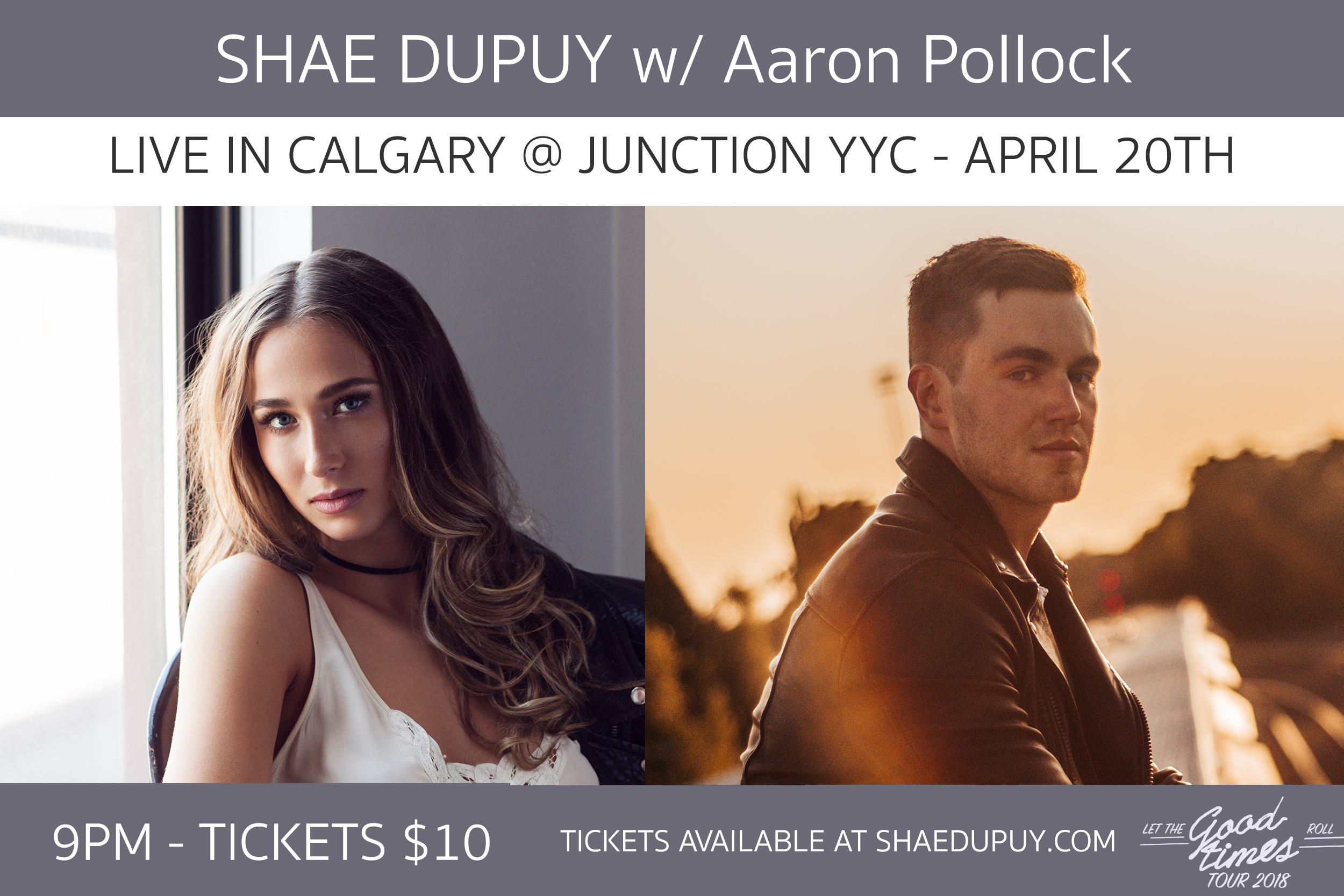 Shae Dupuy live in concert with Aaron Pollock - GlobalNews Events