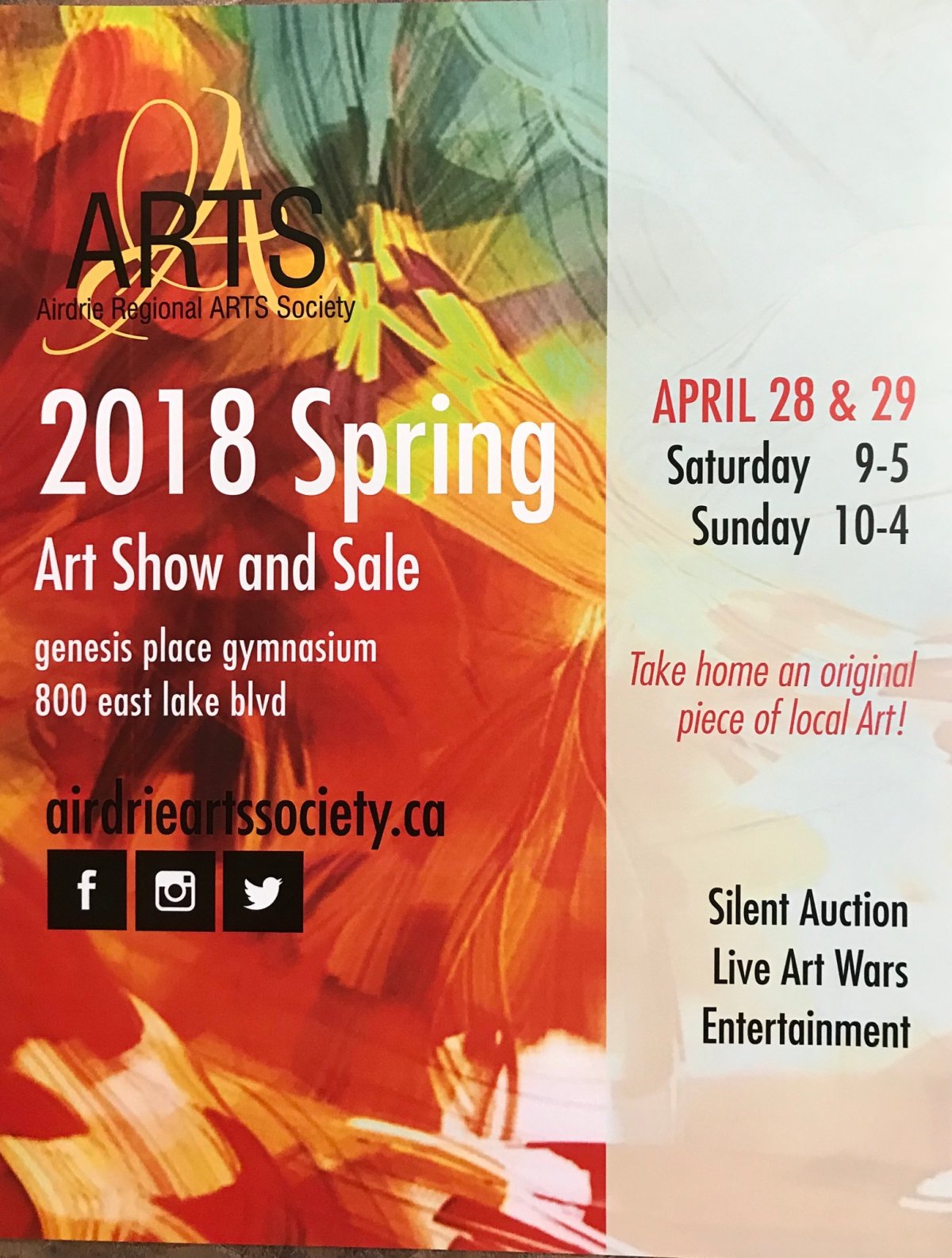 Airdrie Arts Spring Show and Sale - GlobalNews Events