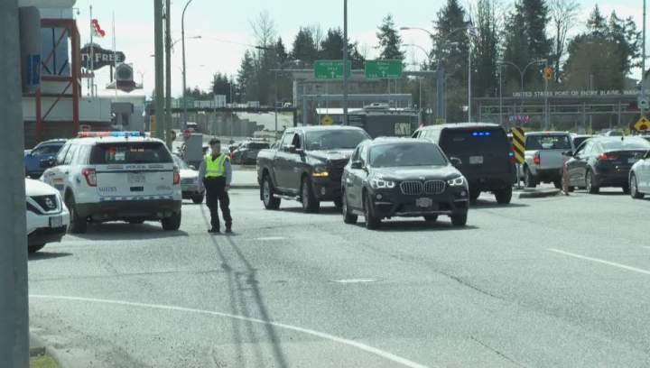 Border wait times in B.C. as long as 2.5 hours at Pacific Highway ...