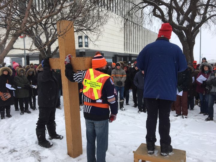 Hundreds of Edmontonians take part in Way of the Cross on Good Friday ...