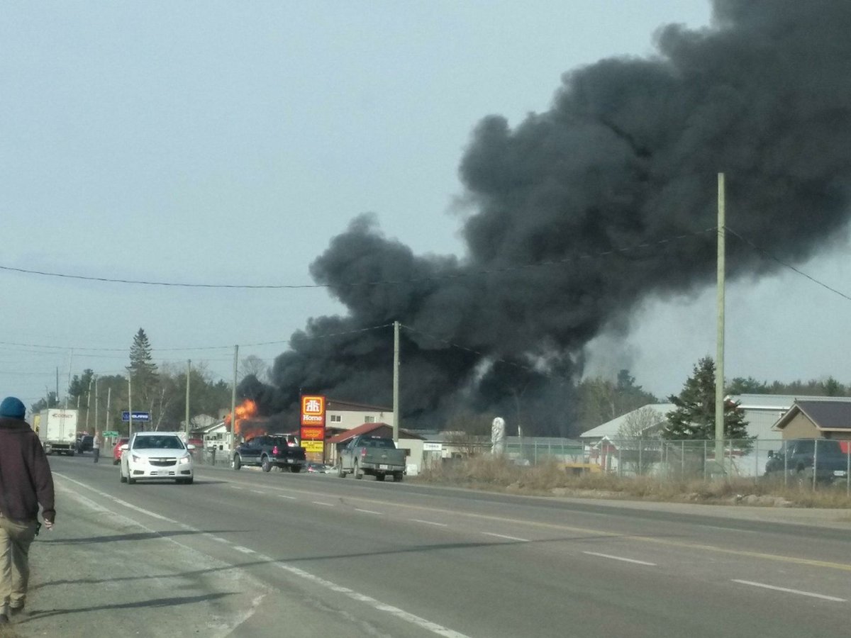 Fire ravages Bonter Marine recreational vehicle dealership in Marmora ...