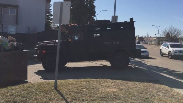 Tactical vehicle, heavy police presence in north Edmonton - Edmonton ...