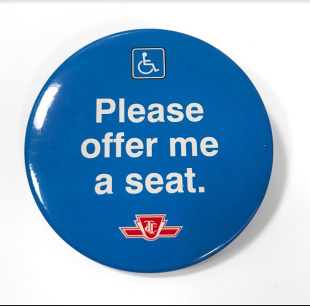 ‘Please offer me a seat’: TTC launches new button, card campaign for priority seating - Toronto ...