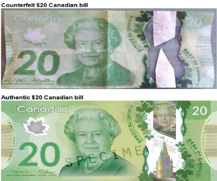 Police issue warning about fake $20 bills circulating in the Fraser ...