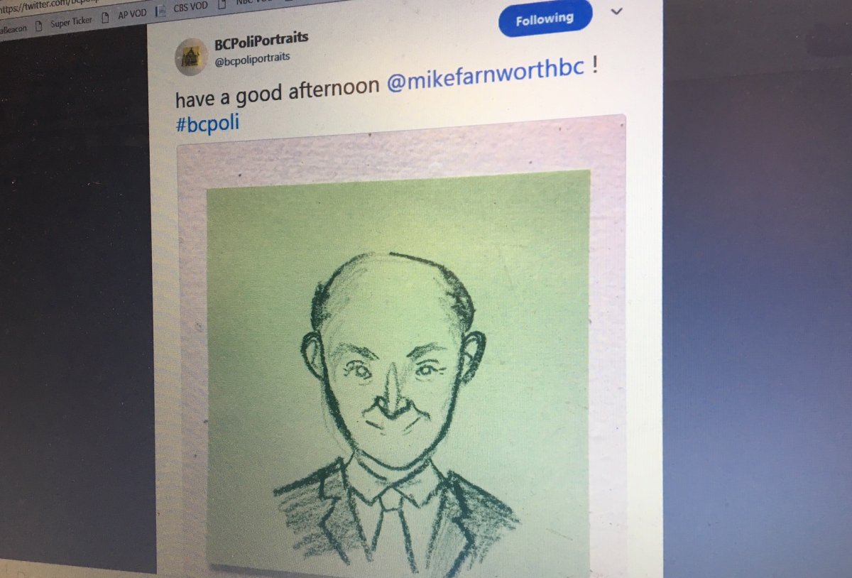 Mysterious portrait artist is the talk of the B.C. Legislature ...