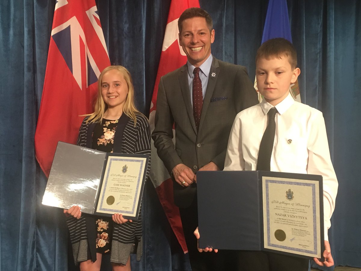 Winnipeg appoints first Kid Mayor and Deputy Kid Mayor - Winnipeg ...