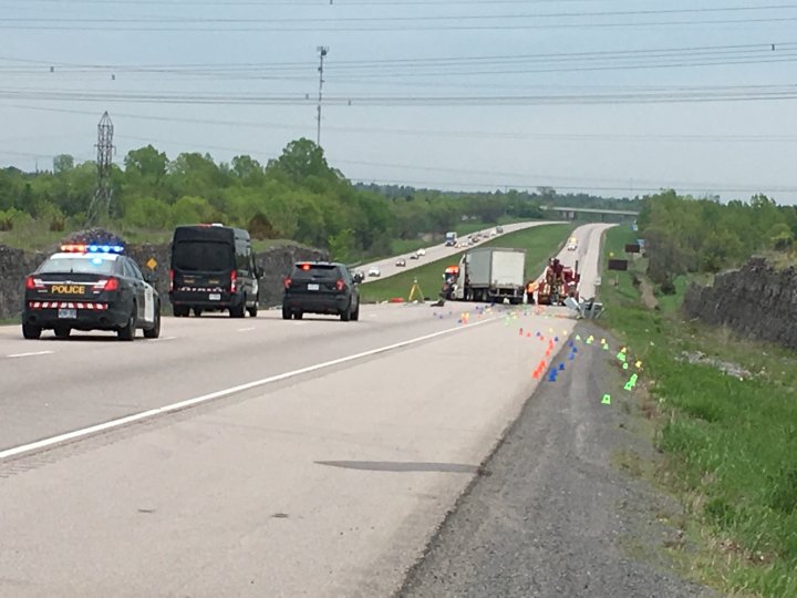 Fatal collision closes Hwy. 401 eastbound at Odessa - Kingston ...