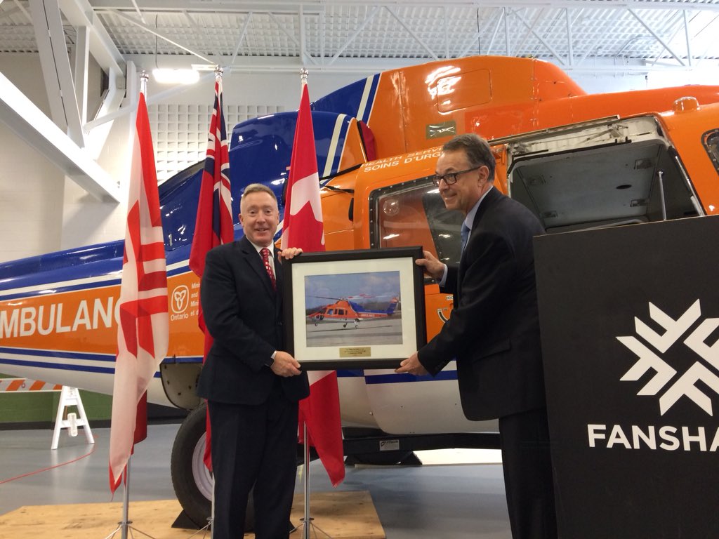 Donated Ornge helicopter to propel education for Fanshawe College ...